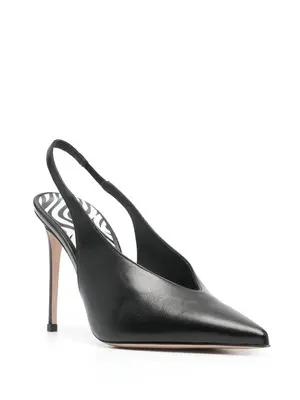 LE SILLA 105mm Leather Slingback Pumps