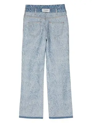 Sonia Rykiel Paris Zebra High-rise Flared Jeans