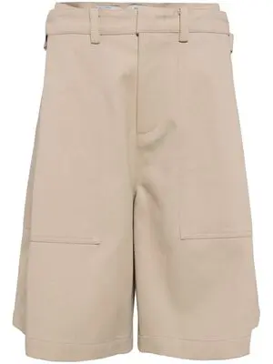 SYSTEM Straight-leg Cotton Bermuda Shorts