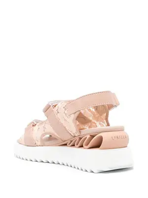 LE SILLA Gem-embellished Laced Sandals - Pink