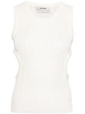 SYSTEM Skashi Crochet-knit Tank Top
