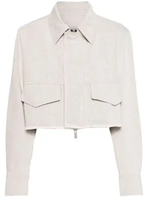 SYSTEM Cropped Cotton Jacket