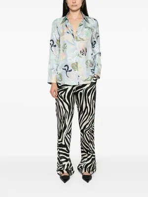 LANVIN Graphic-print Silk Shirt