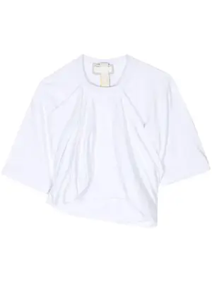 LITKOVSKA Draped Cotton T-shirt