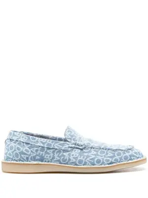 Dolce & Gabbana Logo-print Denim Loafers