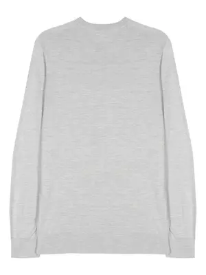 Peserico Fine-ribbed Mélange Jumper - Grey