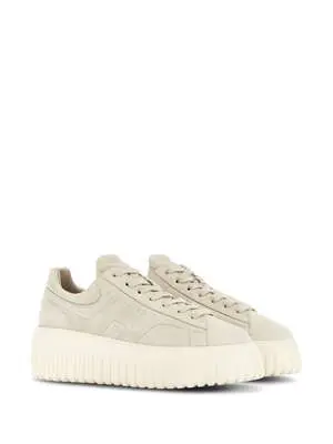 Hogan H-stripes Suede Sneakers - Neutrals