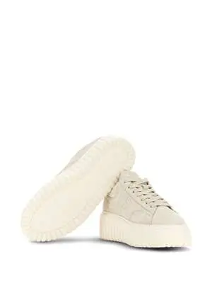 Hogan H-stripes Suede Sneakers - Neutrals
