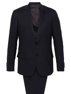 LARDINI Single-breasted Wool Suit - Blue