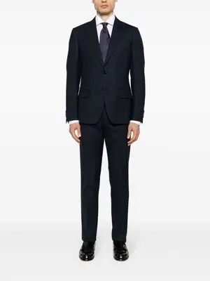 LARDINI Single-breasted Wool Suit - Blue