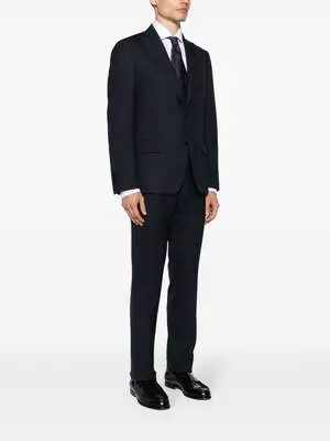 LARDINI Single-breasted Wool Suit - Blue