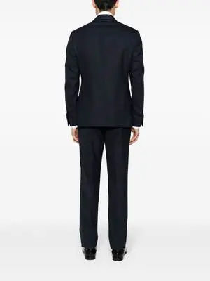 LARDINI Single-breasted Wool Suit - Blue