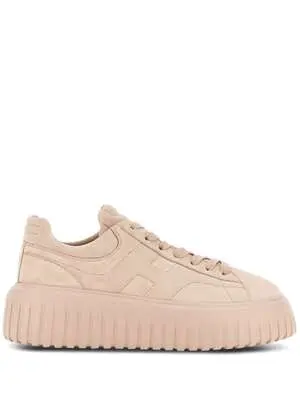 Hogan H-stripes Leather Sneakers - Pink