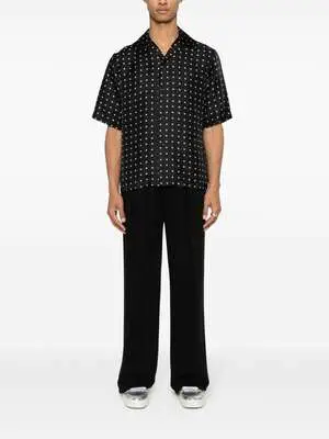 Amiri Mix And Match Ma Logo-print Shirt - Black