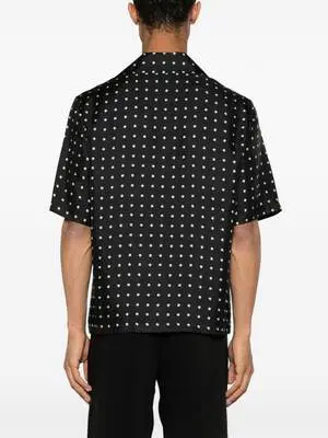 Amiri Mix And Match Ma Logo-print Shirt - Black