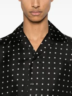 Amiri Mix And Match Ma Logo-print Shirt - Black