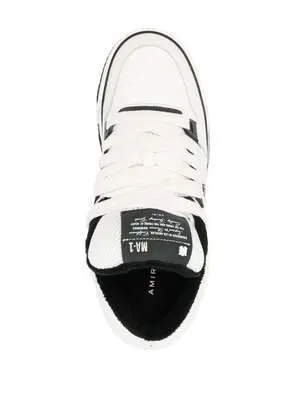 Amiri Ma-1 Panelled Leather Sneakers - White