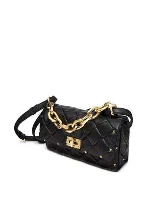 Valentino Garavani Rockstud Spike Shoulder Bag - Black