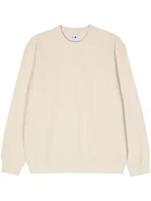 Nn07 Danny Ribbed Jumper - Neutrals