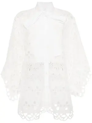 Elie Saab Lace Up Tops