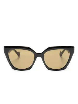 Gucci Cat-eye Clip-on Sunglasses - Black