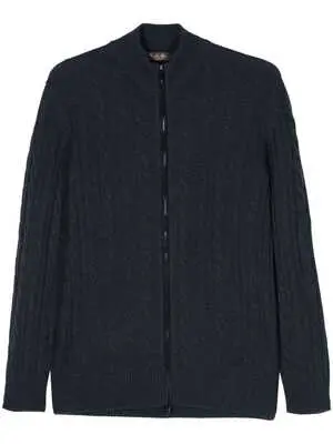 Loro Piana Cable-knit Cashmere Cardigan