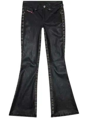 DIESEL® Contrast-panel Flared Trousers