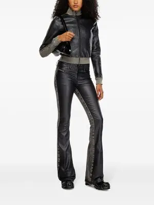 DIESEL® Contrast-panel Flared Trousers