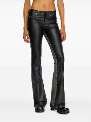 DIESEL® Contrast-panel Flared Trousers