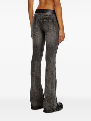 DIESEL® Contrast-panel Flared Trousers