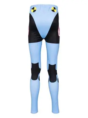 WALTER VAN BEIRENDONCK Dummy Bike Leggings - Blue