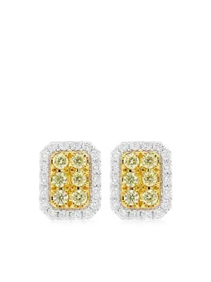 HYT JEWELRY 18k Diamond Stud Earrings - Gold