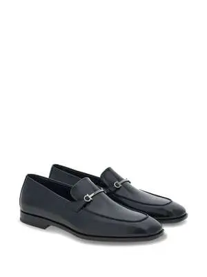 FERRAGAMO Gancini Charm Leather Loafers