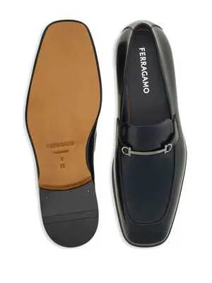 FERRAGAMO Gancini Charm Leather Loafers