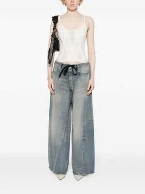 Balenciaga Twisted Wide-leg Jeans