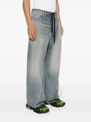 Balenciaga Twisted Wide-leg Jeans