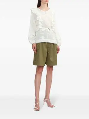 IRO PARIS Ruffle-detail Cotton Blouse