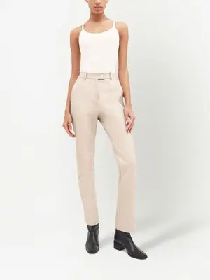 COURREGES Straight-leg Trousers - Neutrals