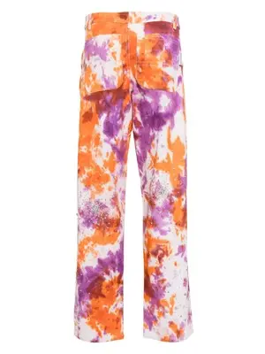 DES_PHEMMES Tie-dye Crystal-embellished Jeans