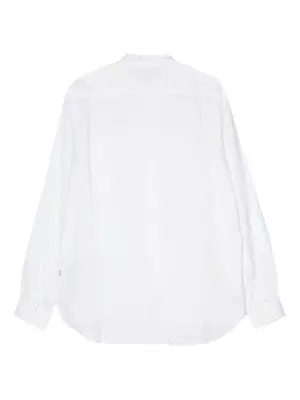 Woolrich Band-collar Linen Shirt