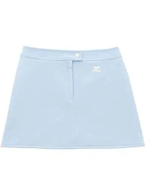 COURREGES Iconique Vinyl Skirt - Blue