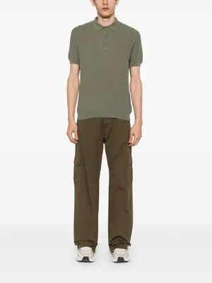 Sunspel Fine-knit Cotton Polo Shirt - Green