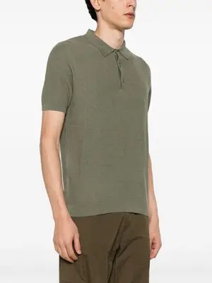 Sunspel Fine-knit Cotton Polo Shirt - Green