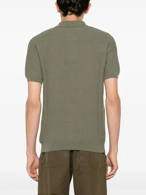 Sunspel Fine-knit Cotton Polo Shirt - Green