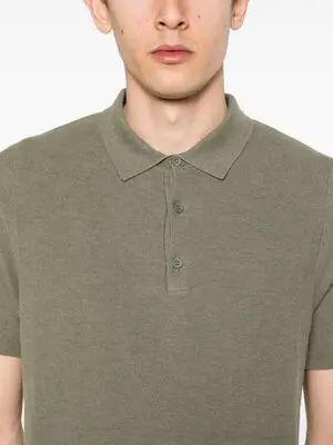 Sunspel Fine-knit Cotton Polo Shirt - Green