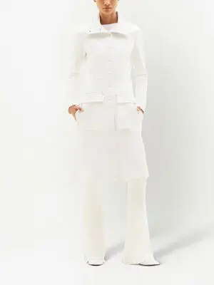 COURREGES Belted Trench Coat - White