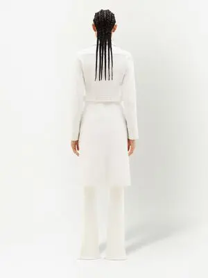 COURREGES Belted Trench Coat - White