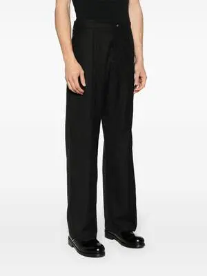 J.L-A.L Bellow Straight Trousers In Black - 57% Off | Editorialist