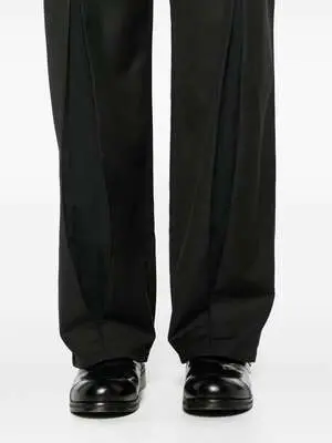 J.L-A.L Bellow Straight Trousers In Black - 57% Off