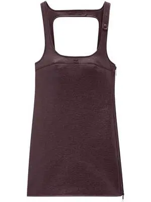 COURREGES Reedition Vinyl Mini Dress - Brown